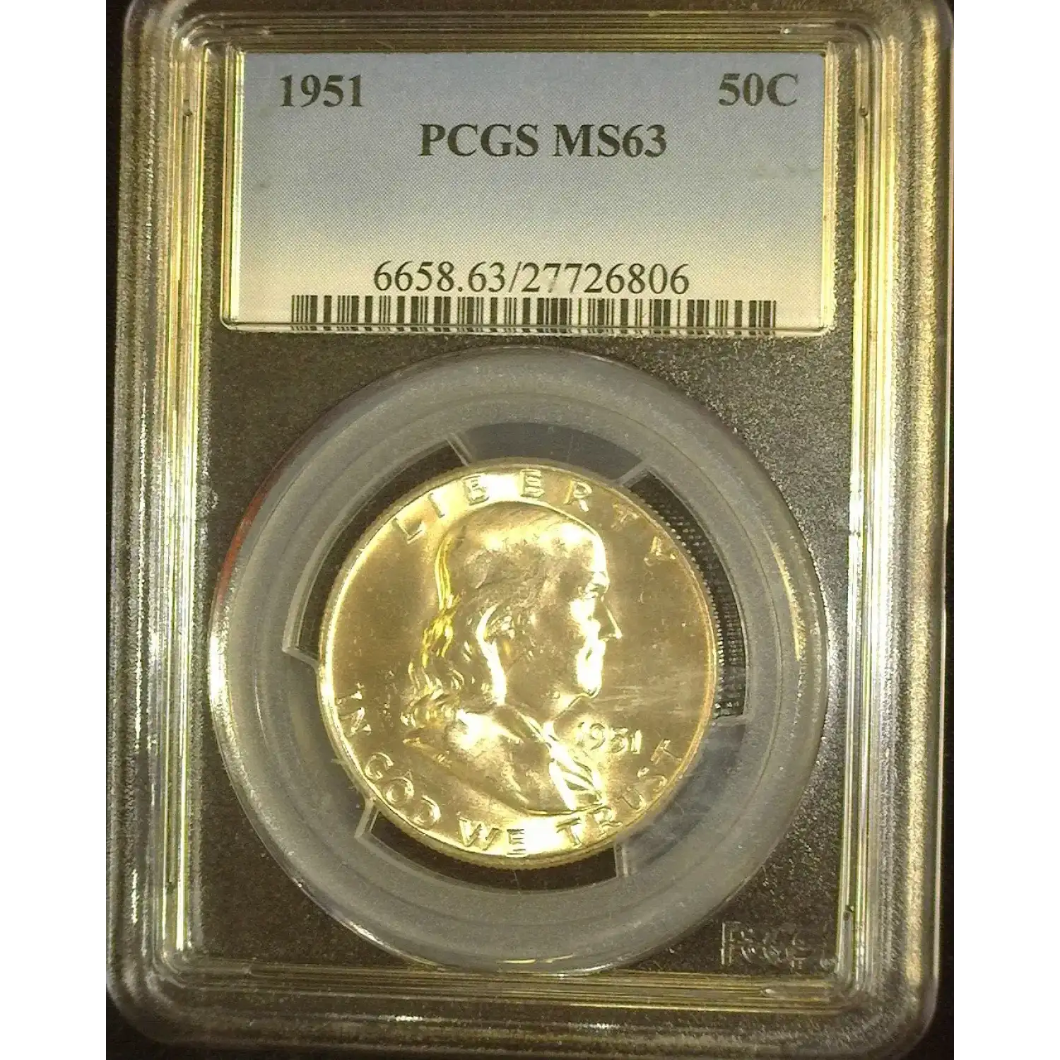1951 Half Dollars Franklin PCGS MS-63 - Miller's Mint