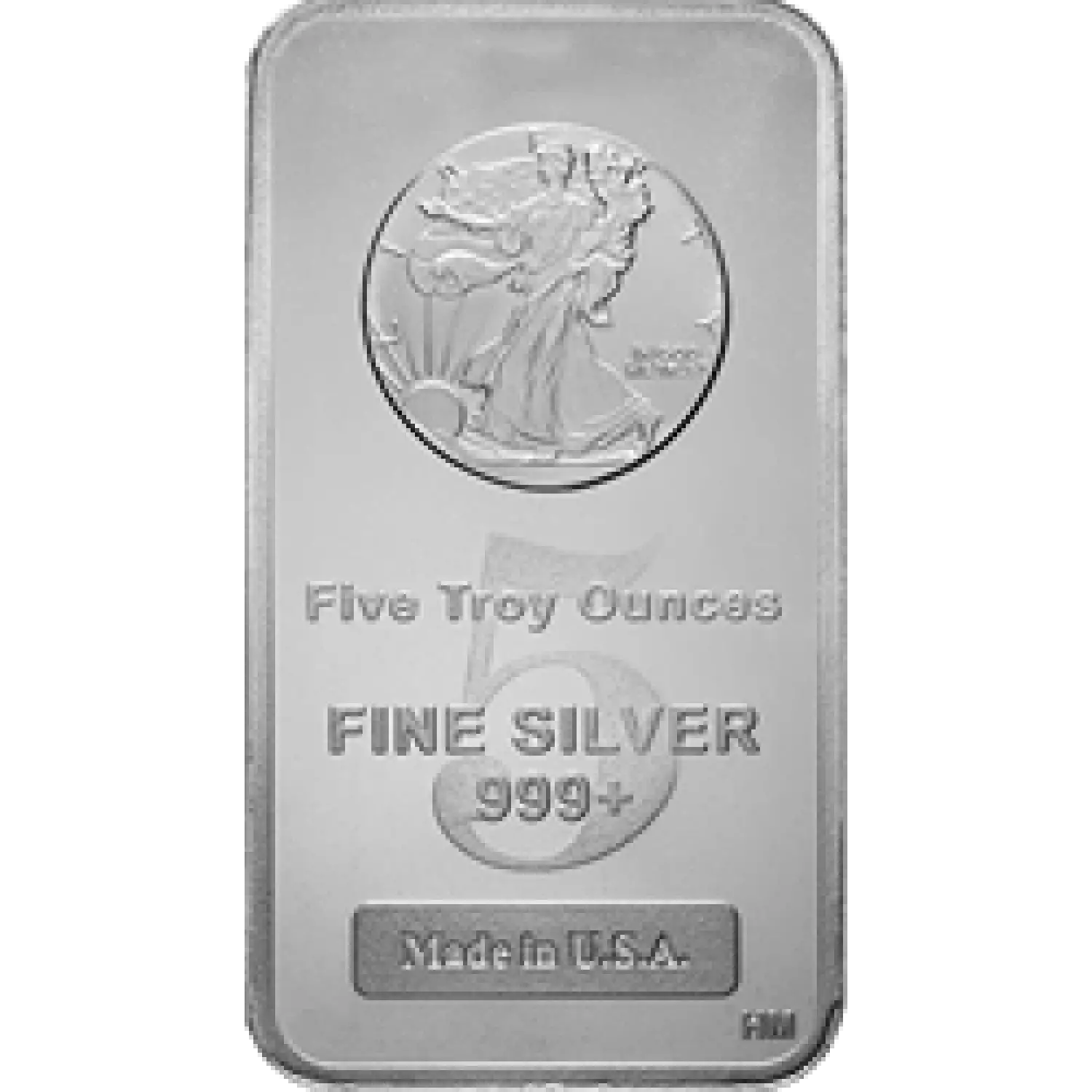 5 oz Generic Silver Bar | Silver Mint Bar | ABC Coin & Bullion - Miller ...