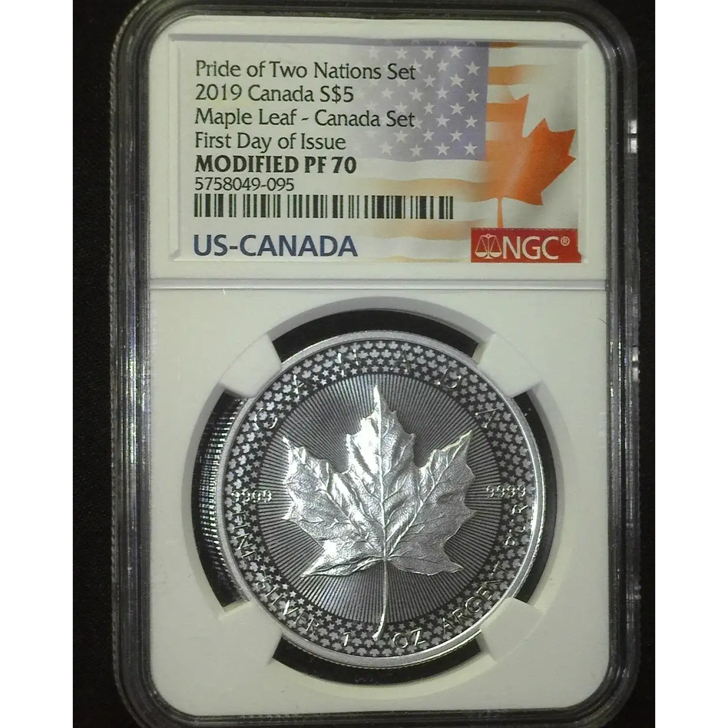 2019 CANADA $5 TWO NATIONS NGC PF-70 MODIFIED CANADA - Miller's Mint