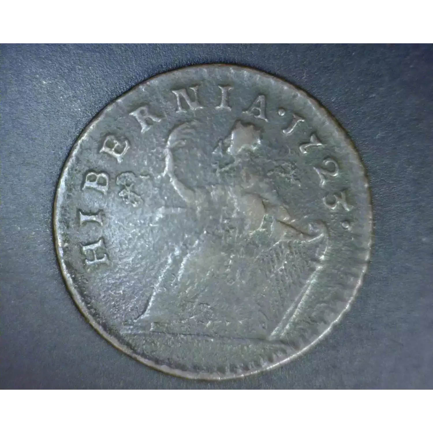 1723 Colonial Wood’s Hibernia Farthing VF20 - Miller's Mint