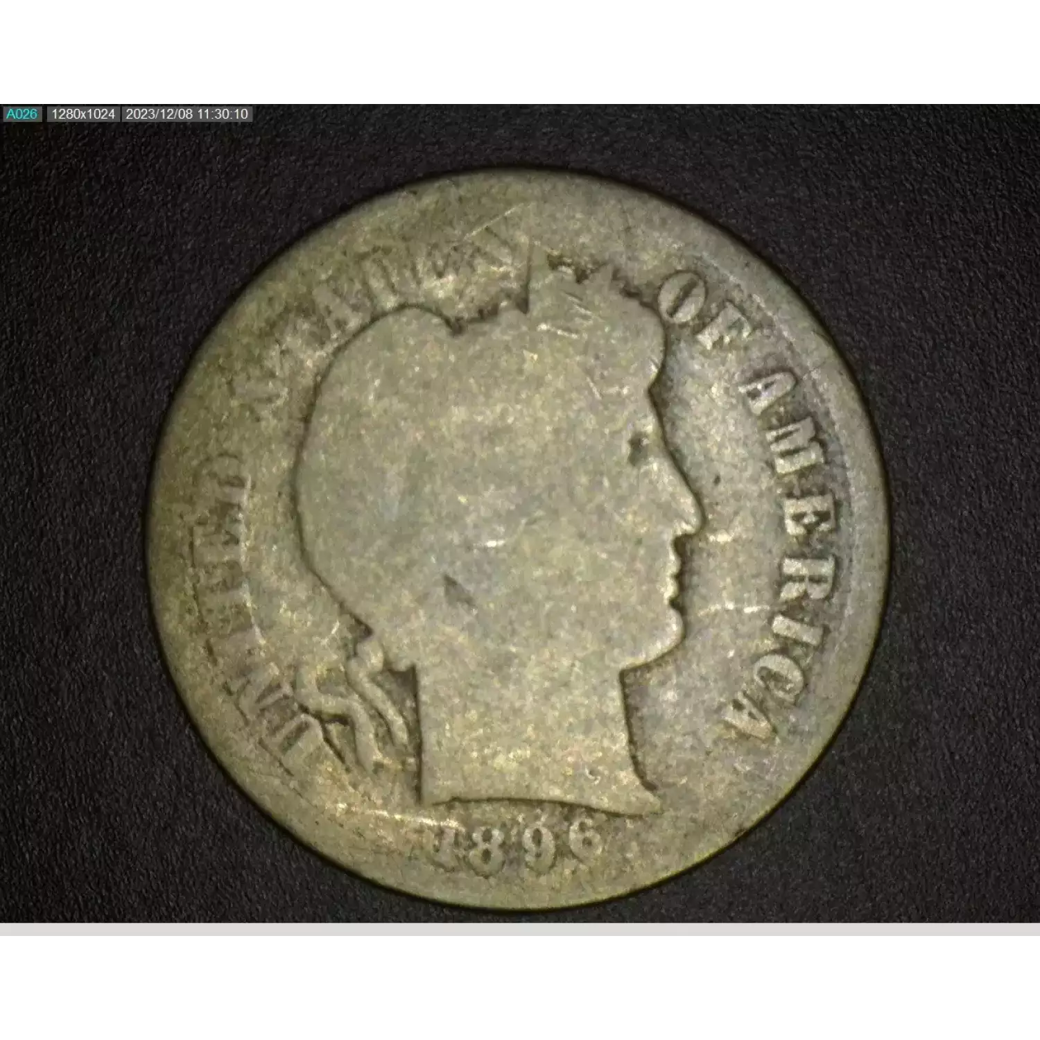 1896-S Barber Dime AG/G - Miller's Mint