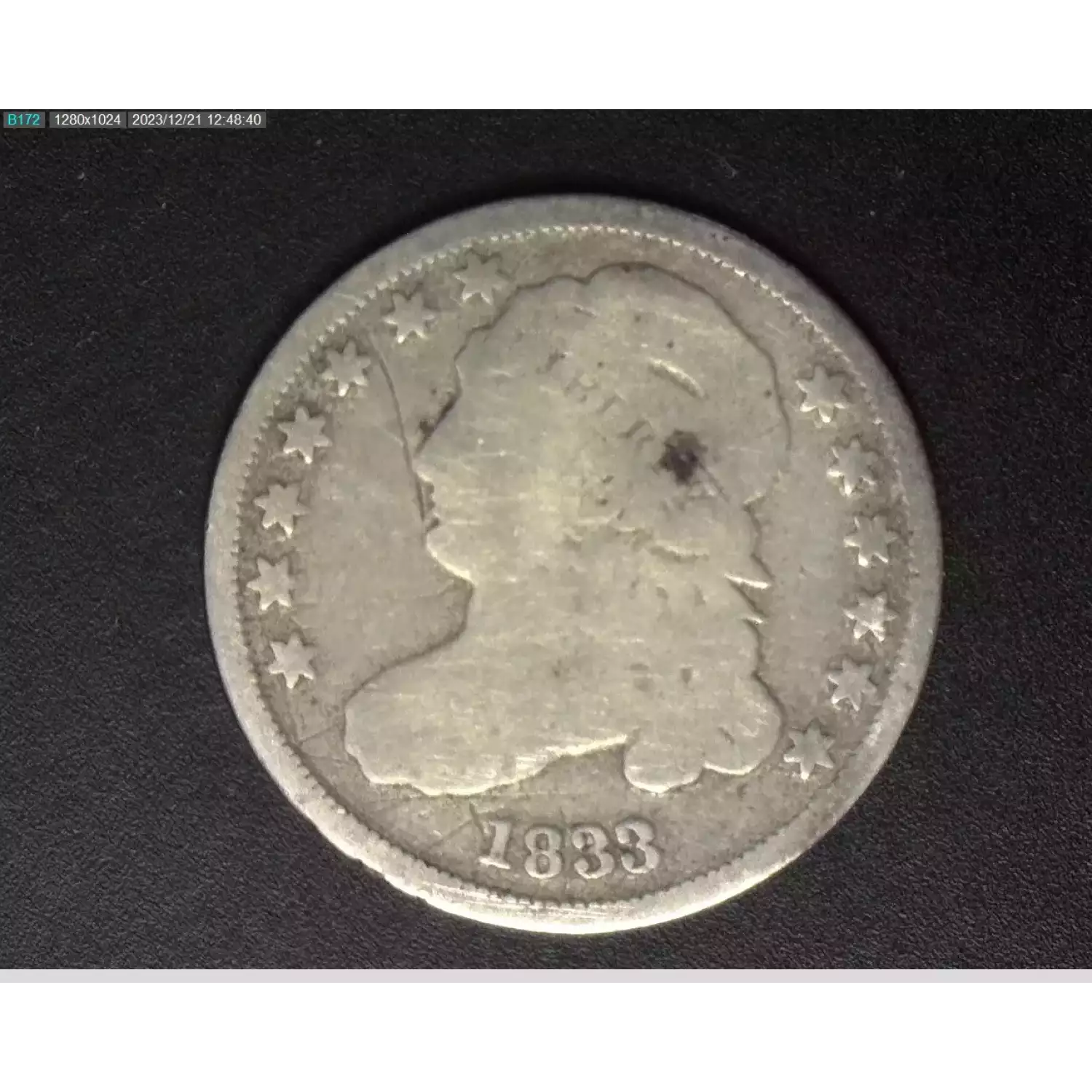 1833 Capped Bust Dimes VG/Fr2 - Miller's Mint