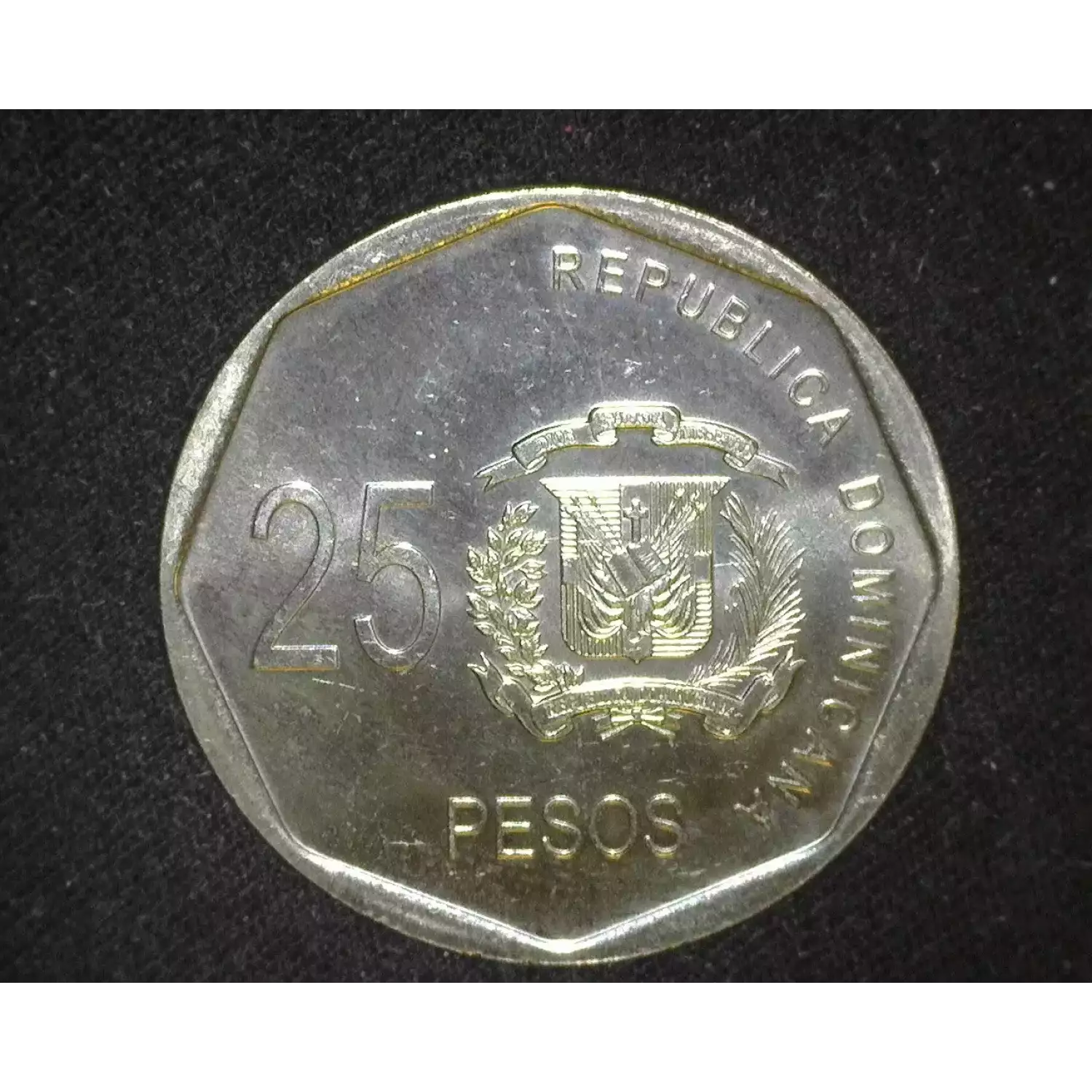 2008 DOMINICAN REPUBLIC Copper-Nickel 25 PESOS MS63 - Miller's Mint