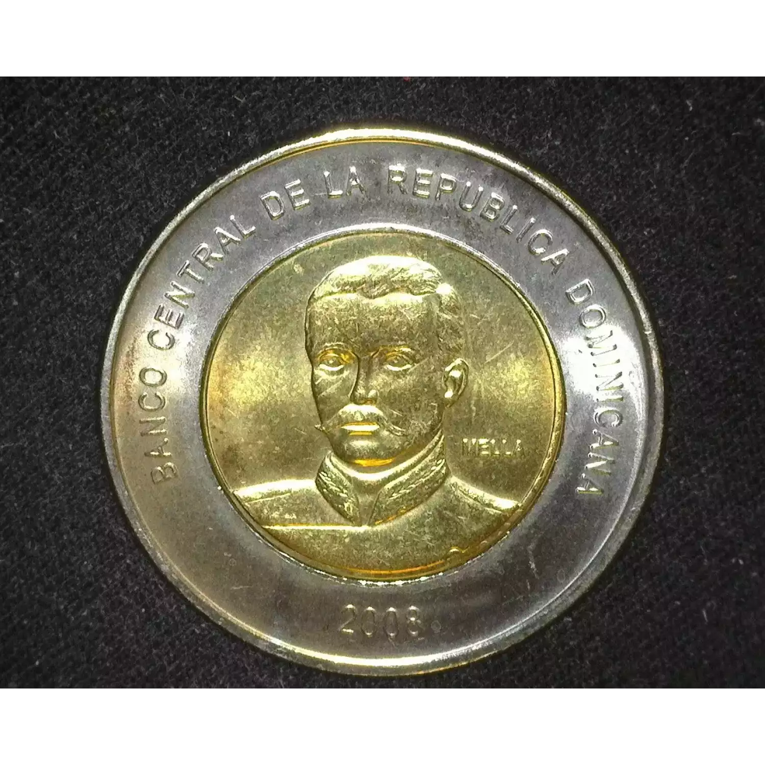 2008 DOMINICAN REPUBLIC Bi-Metallic 10 PESOS MS63 - Miller's Mint