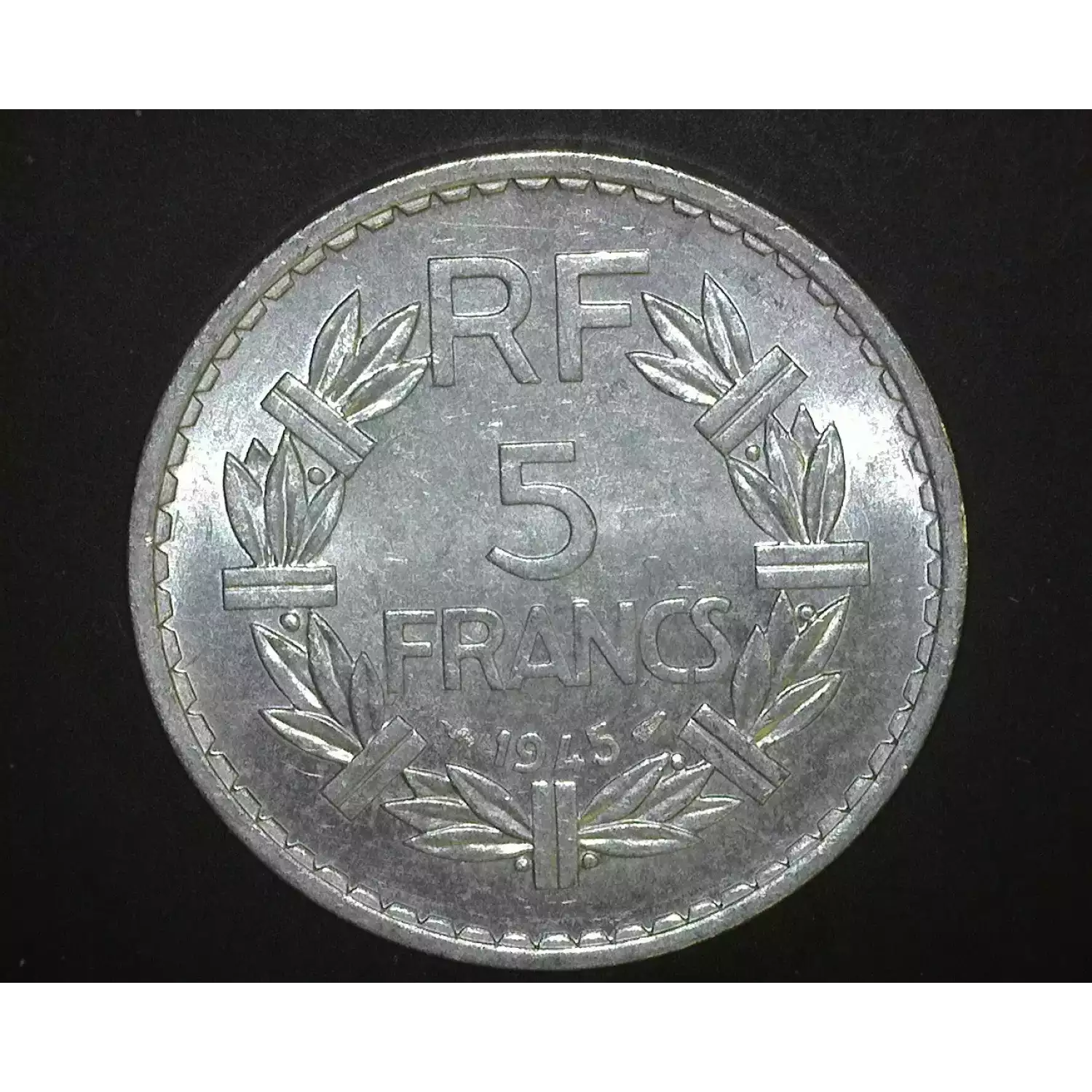 1945 FRANCE Aluminum 5 FRANCS AU58 - Miller's Mint