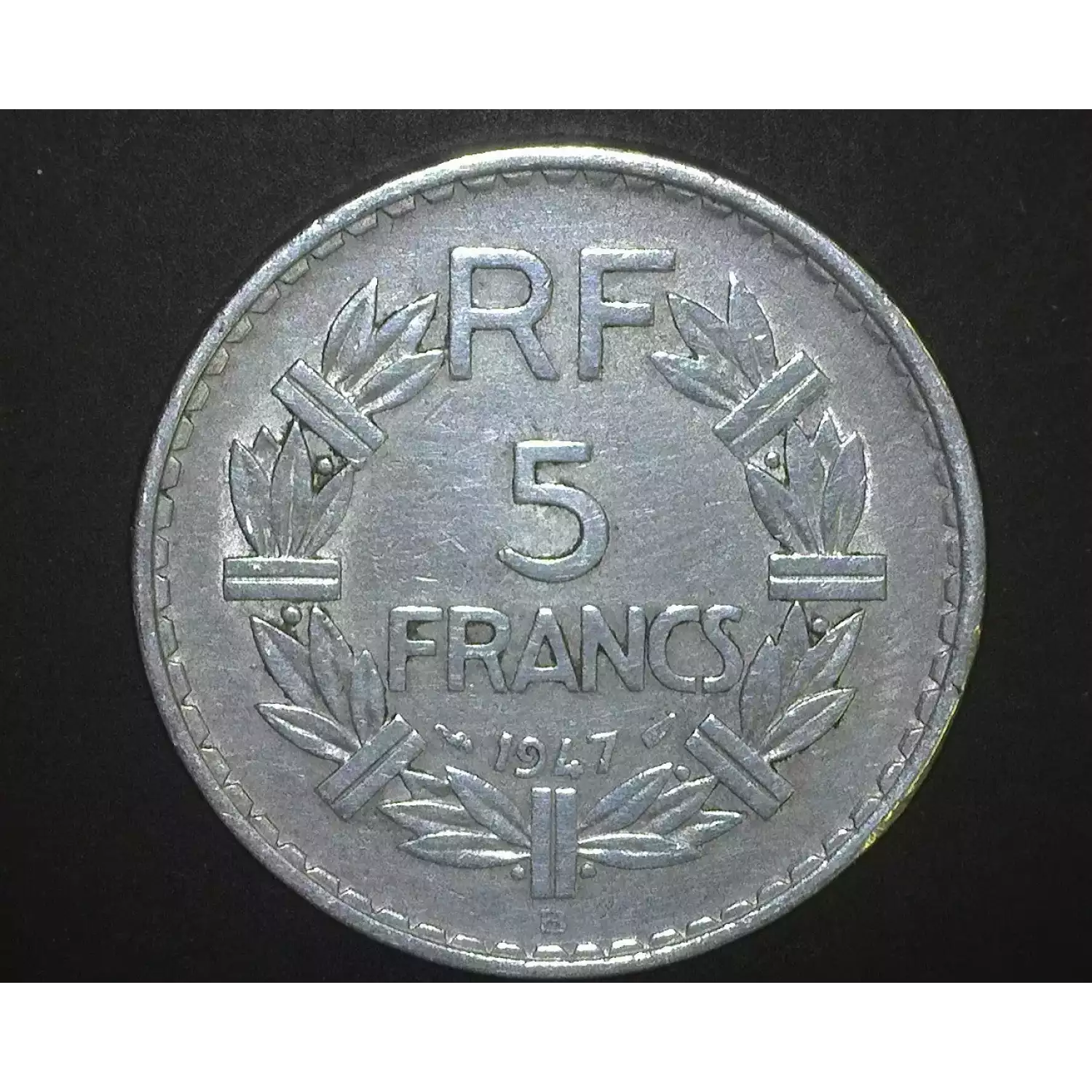 1947-B FRANCE Aluminum 5 FRANCS EF48 OPEN 9 - Miller's Mint