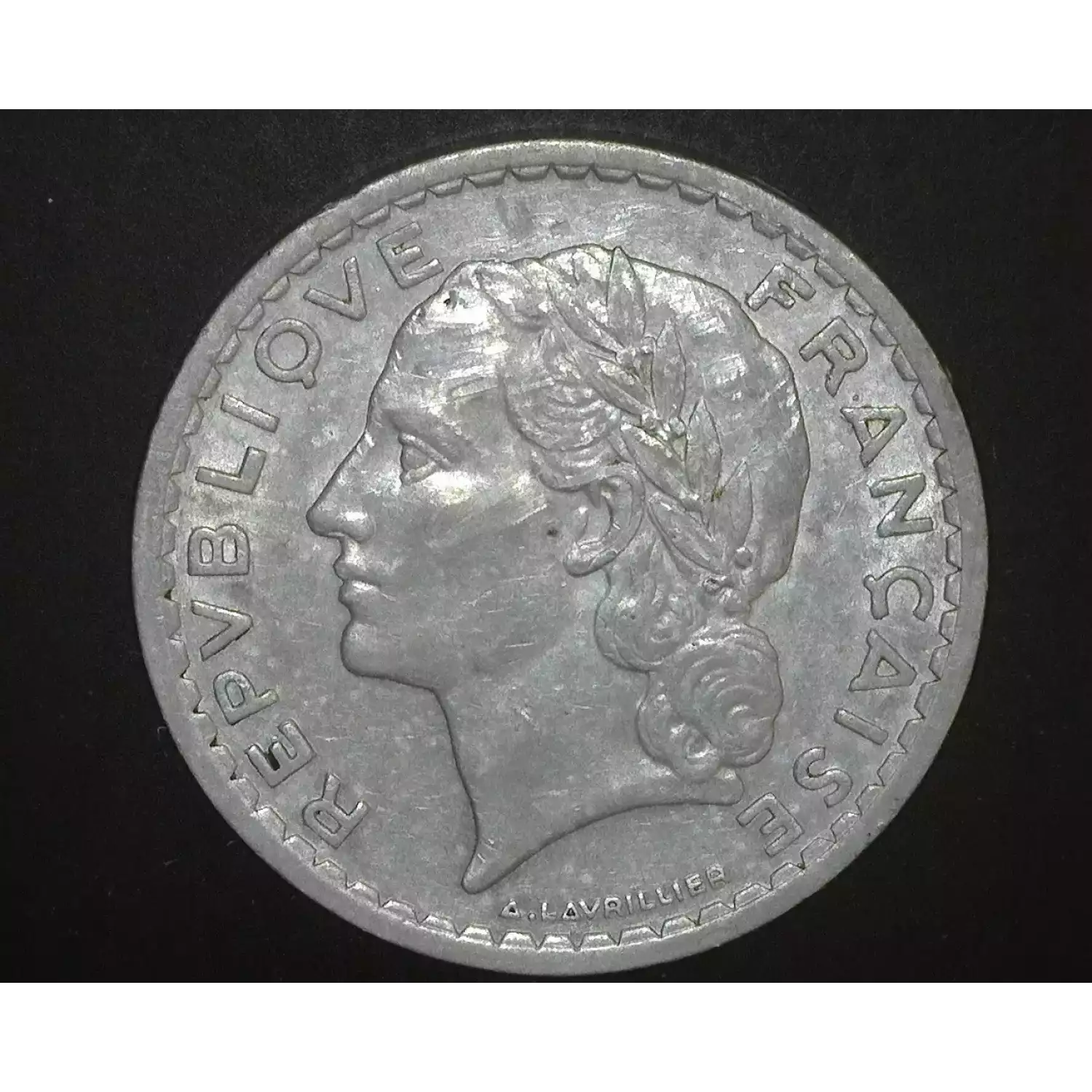 1948-B FRANCE Aluminum 5 FRANCS EF40 OPEN 9 - Miller's Mint