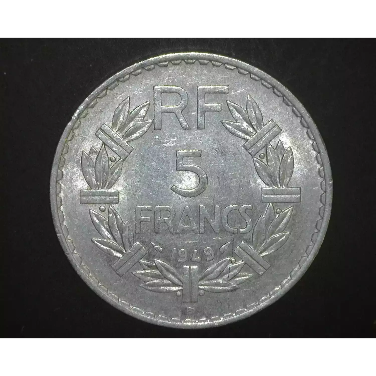 1948-B FRANCE Aluminum 5 FRANCS EF45 - Miller's Mint