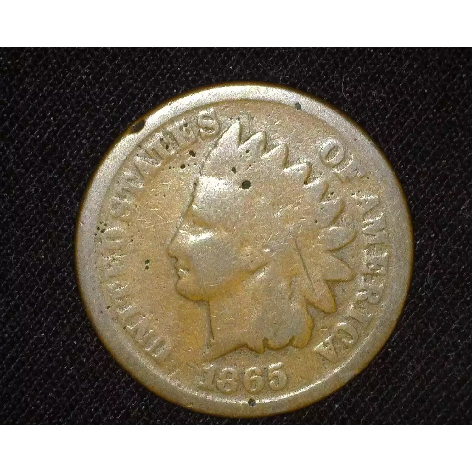 1865 Indian Head Cent G4 PL5 - Miller's Mint