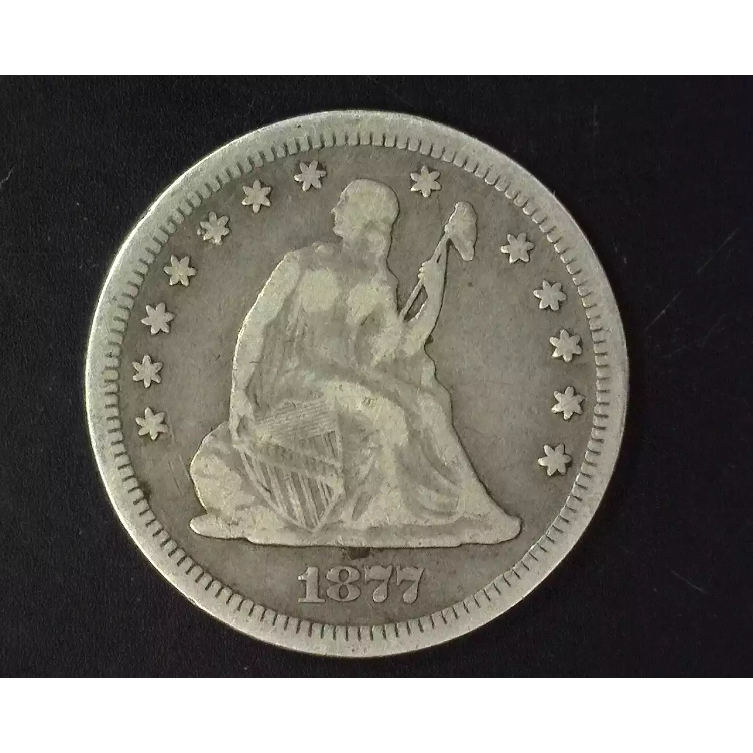 1877-S Seated Liberty Quarter F15 - Miller's Mint