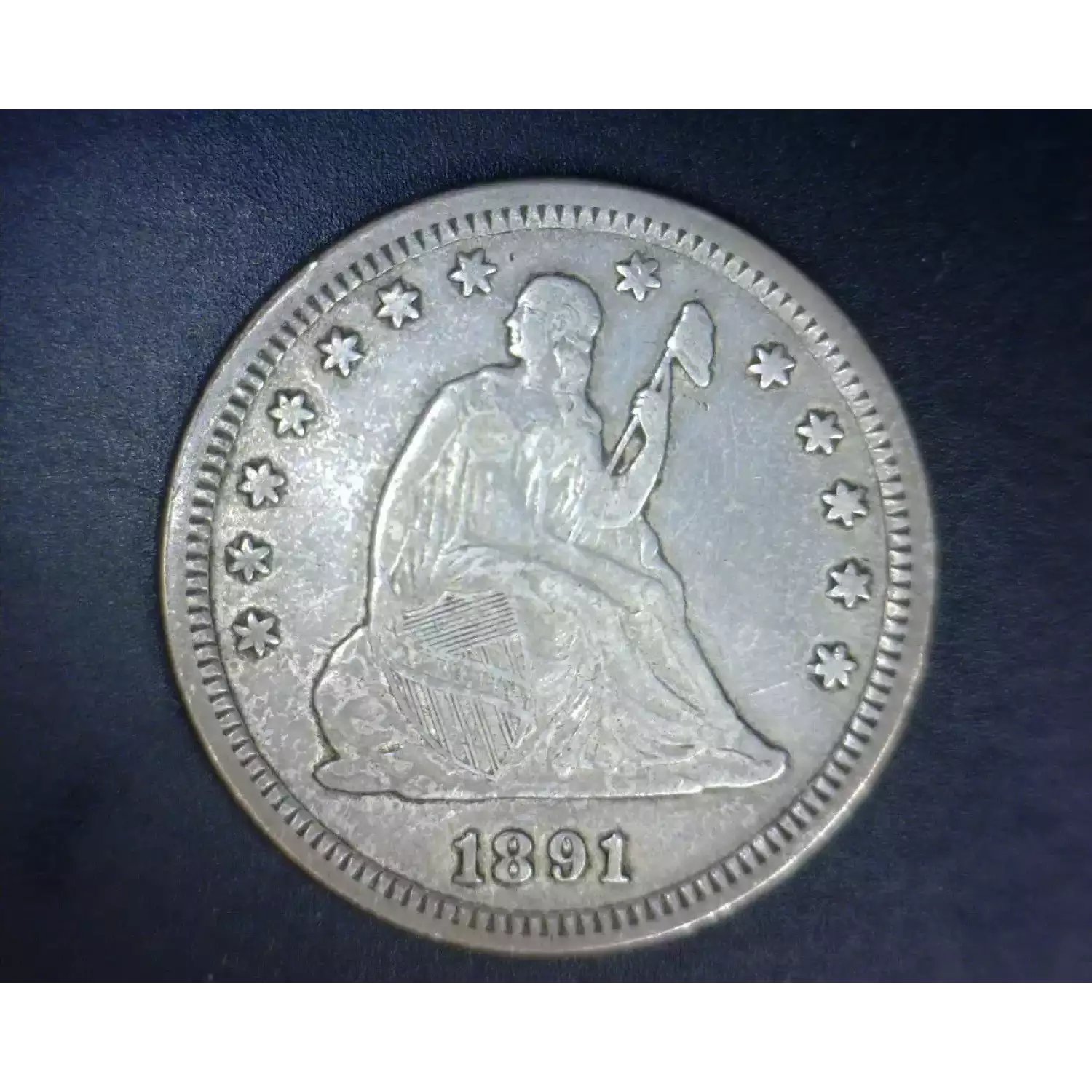 1891 Seated Liberty Quarter VF35 - Miller's Mint