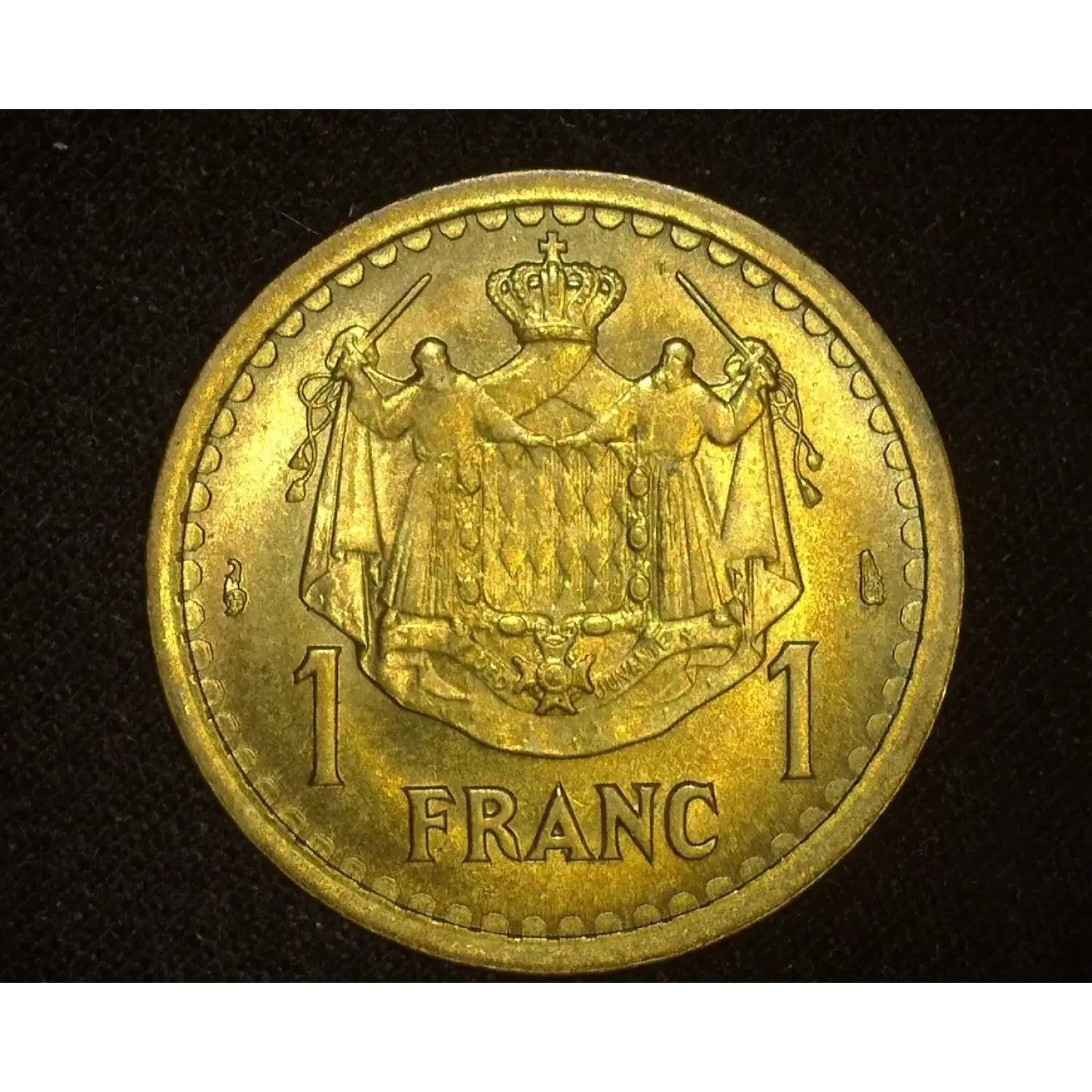 1945 MONACO Aluminum-Bronze FRANC MS64 - Miller's Mint