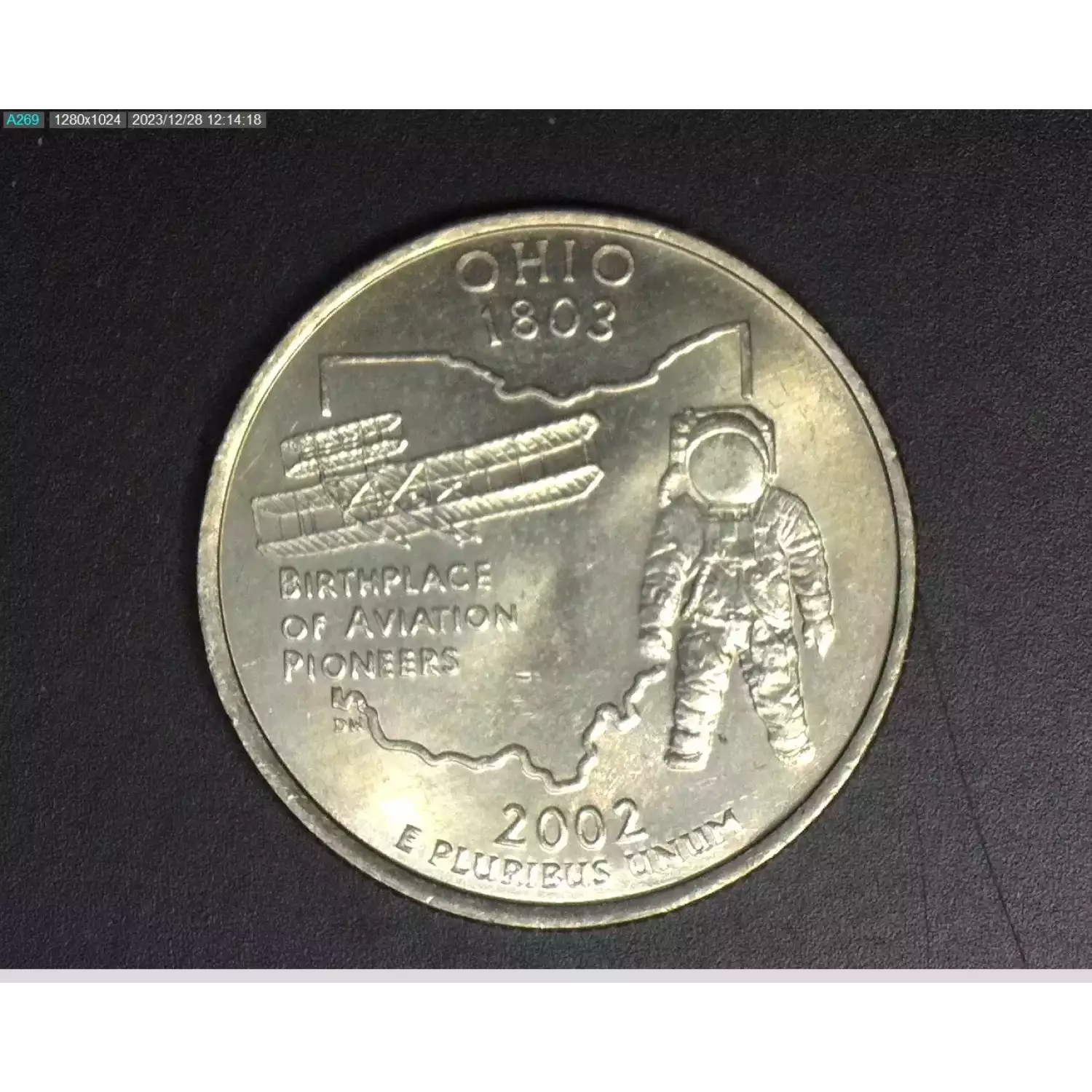 2002-D Washington State Quarter MS64 Ohio - Miller's Mint