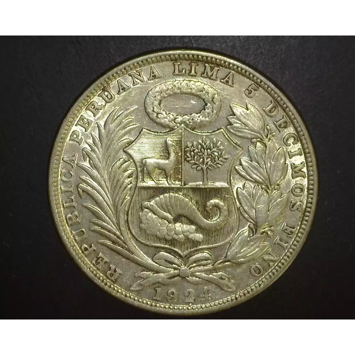 1924 PERU Silver SOL EF48 - Miller's Mint