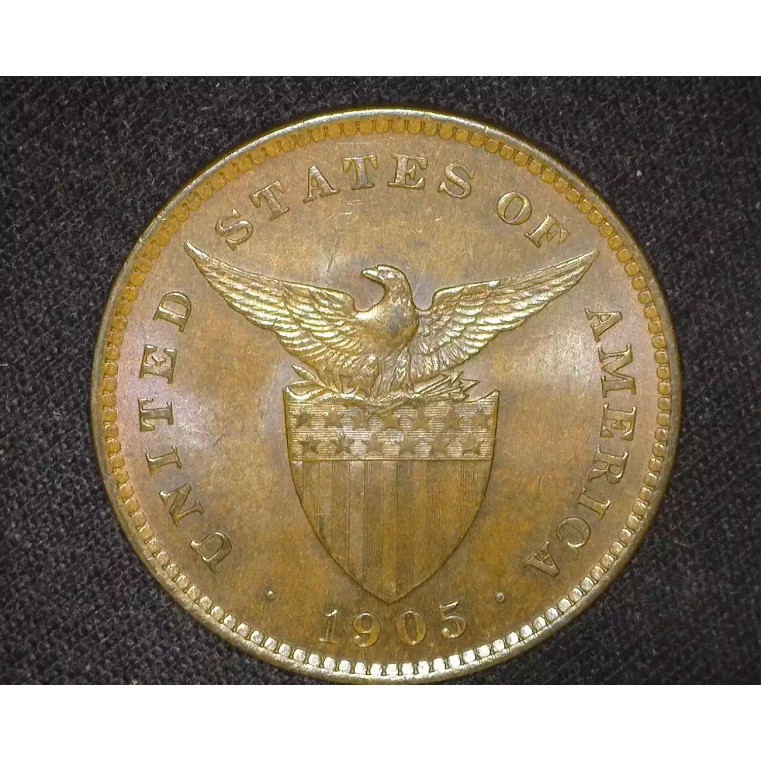 1905 PHILIPPINES CENTAVO AU58 - Miller's Mint