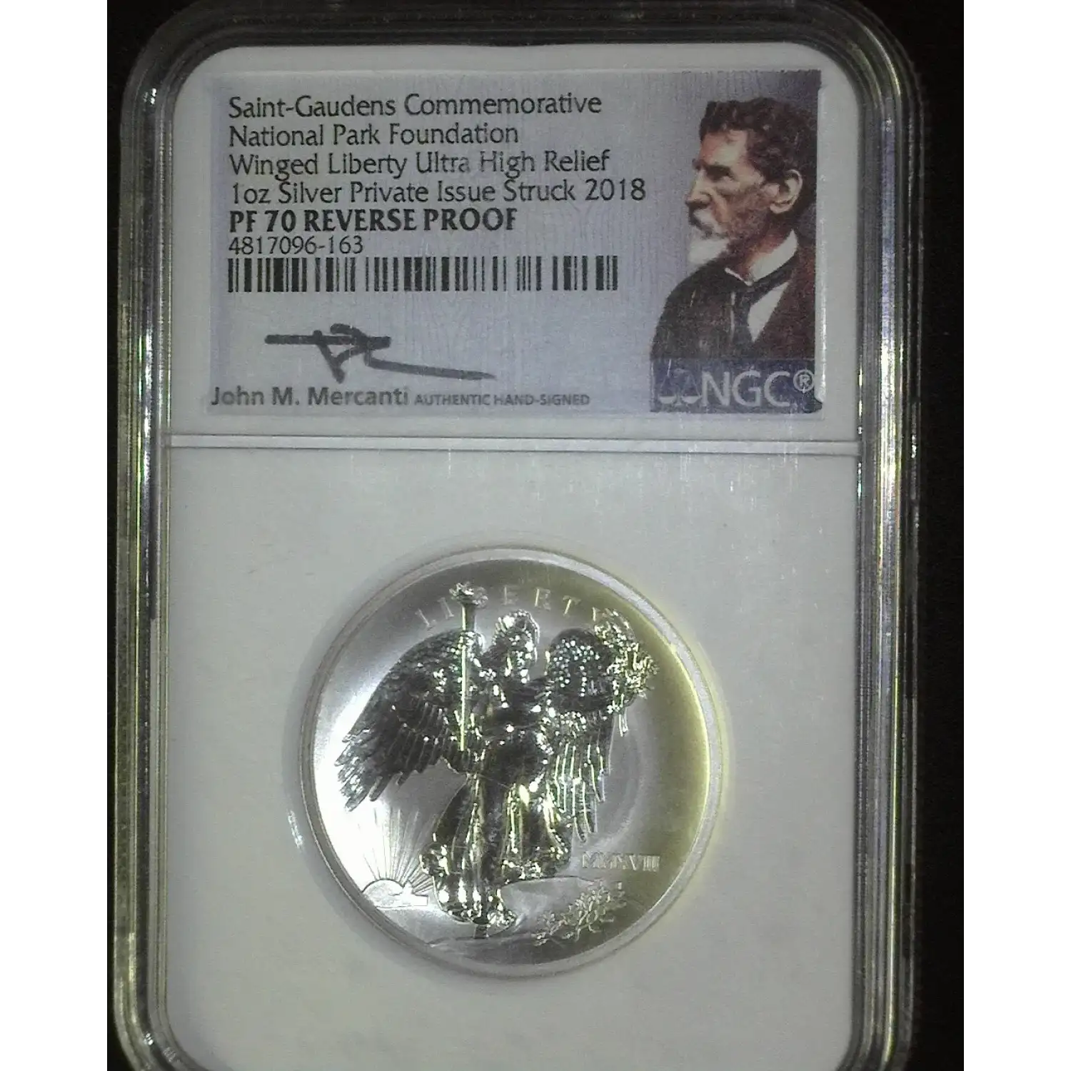 2018 Saint Gaudens Winged Liberty NGC PF-70 winged liberty - Miller's Mint