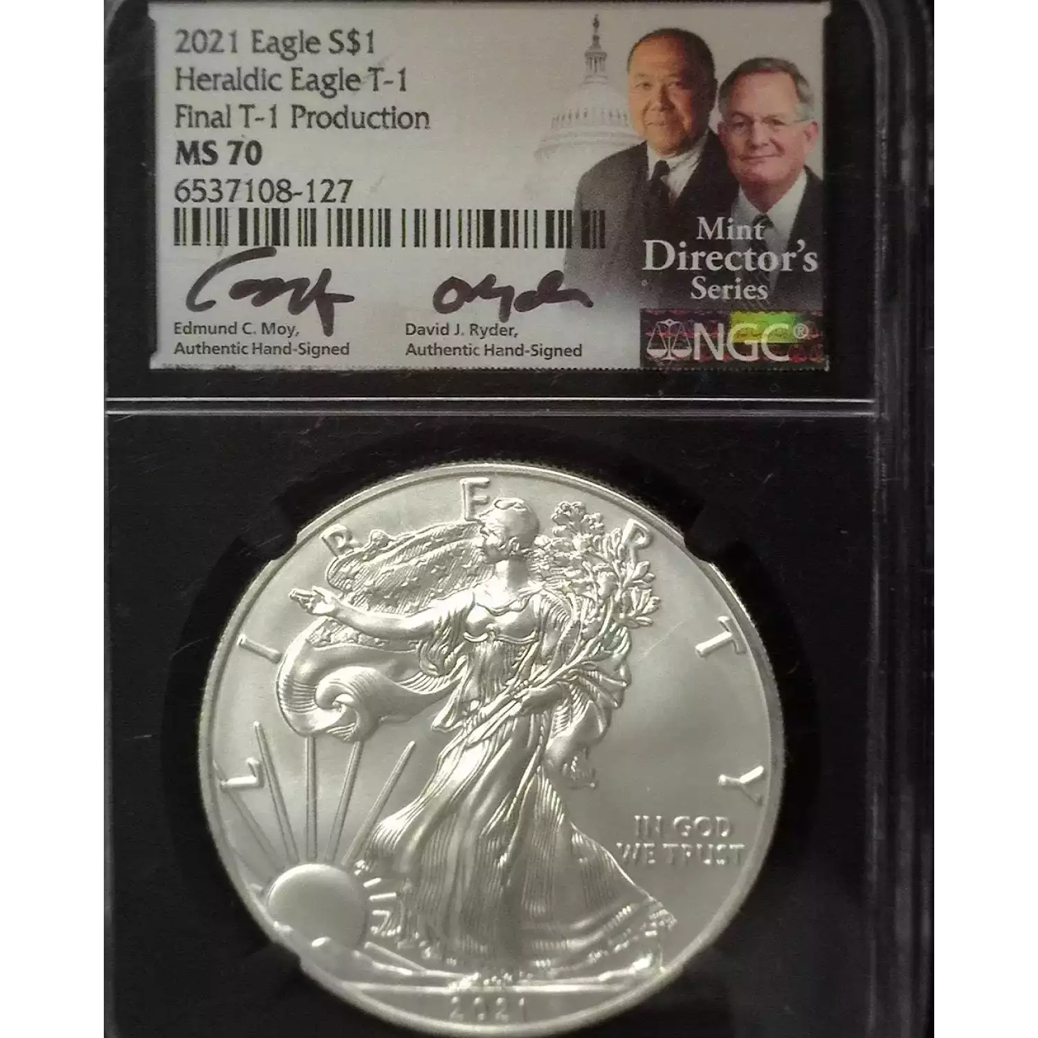 2021 Bullion Silver Eagles NGC MS-70 T'1 - Miller's Mint