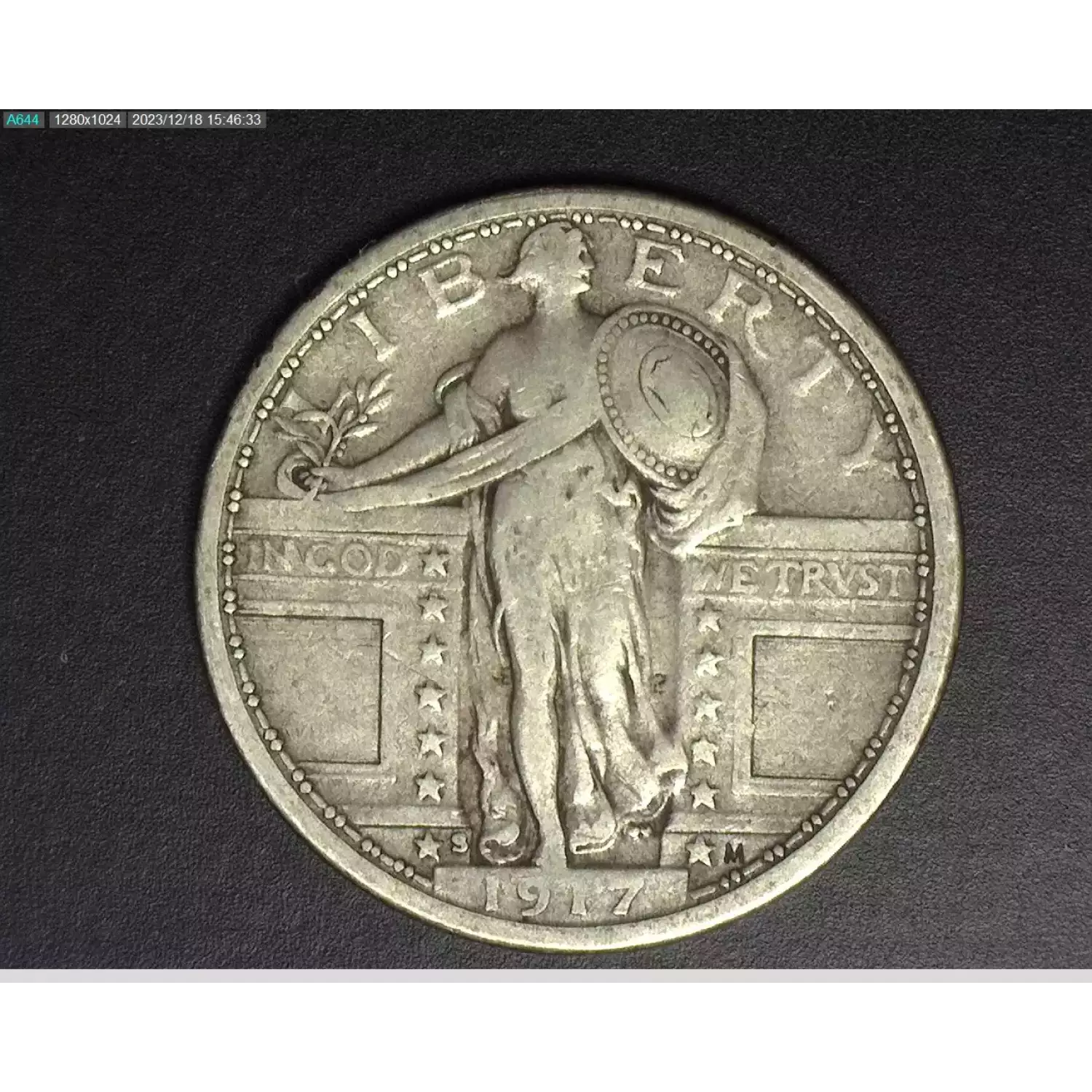 1917-S Standing Liberty Quarter VF20 Ty'1 - Miller's Mint